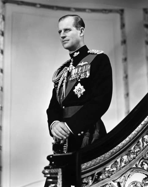 PRINCE PHILIP DUKE Of Edinburgh Poses For A Portrait At Home 4 1958 Old ...