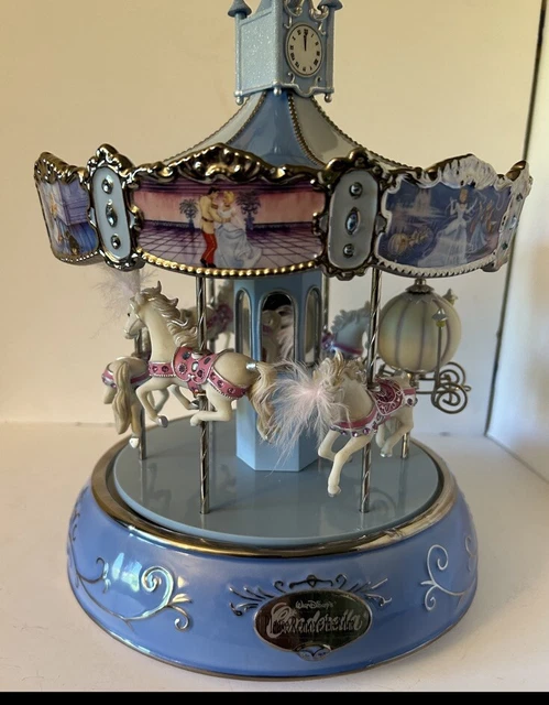 DISNEY CINDERELLA HEIRLOOM Porcelain Musical Carousel £205.58 - PicClick UK