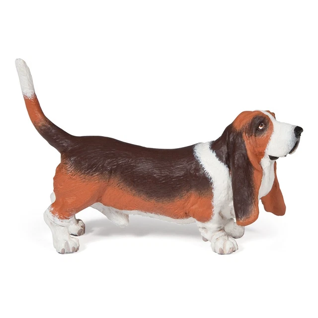 PAPO DOG AND Cat Companions Basset Hound Toy Figure, Multi-colour ...