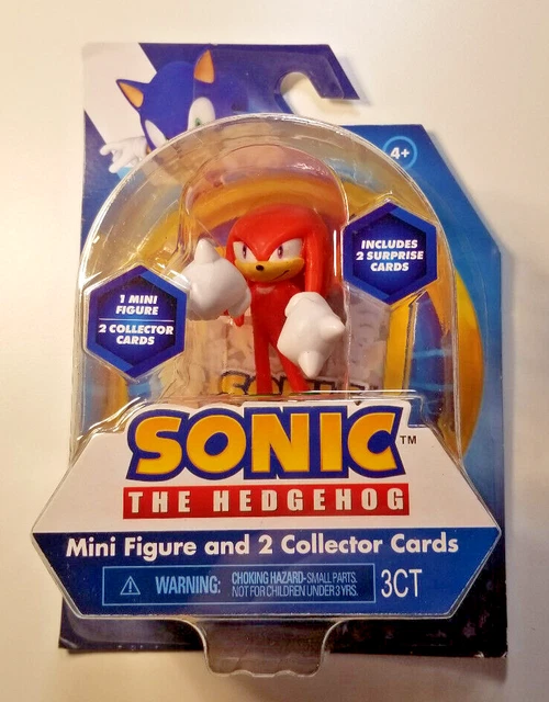 SONIC THE HEDGEHOG Mini Knuckles Figure and 2 Collector Cards $13.95 ...