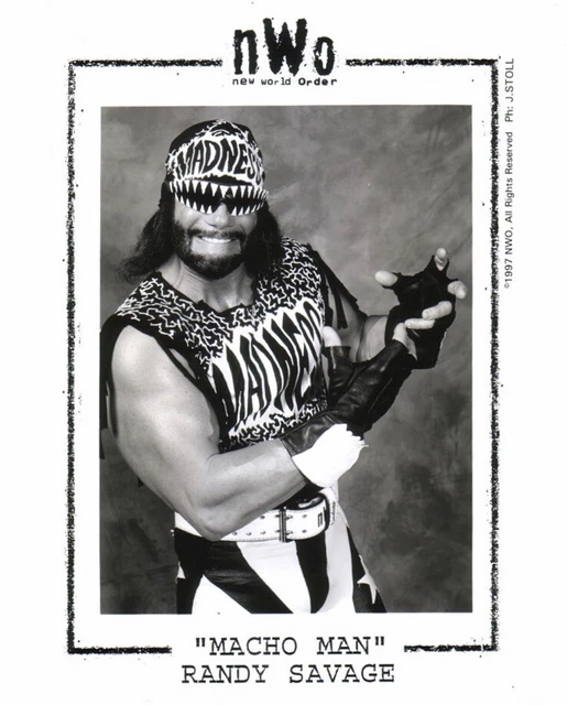 WCW WWF WWE WRESTLING MACHO MAN RANDY SAVAGE 1997 PROMO 8x10 PHOTO ...