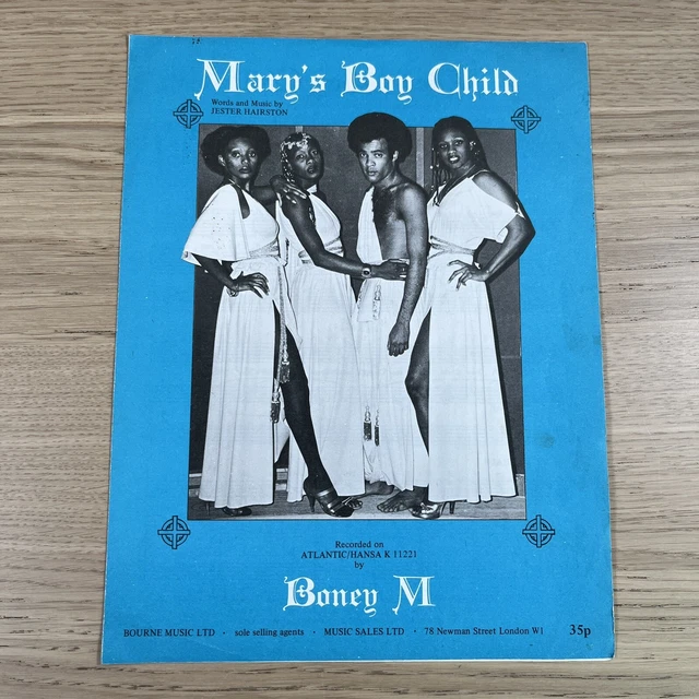 MARY'S BOY CHILD Boney M Sheet Music Jester Hairston £9.95 - PicClick UK