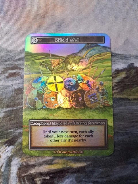 SORCERY CONTESTED REALM Alpha Foil Shield Wall $64.99 - PicClick CA