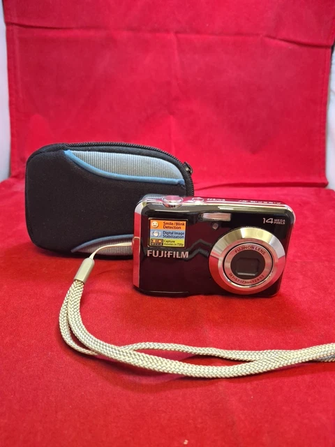 FUJIFILM DIGITAL CAMERA FinePix AV200 14.0MP Black Tested Inc Sd Card ...