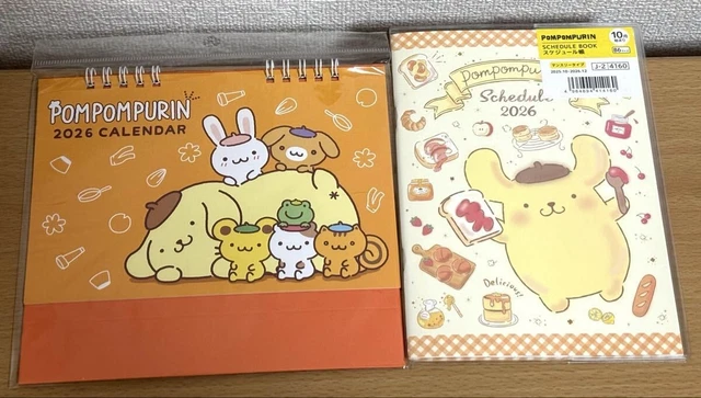 POMPOMPURIN 2026 CALENDAR Schedule Book Set Sanrio $75.24 - PicClick CA