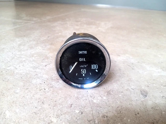 CLASSIC MINI COOPER S Smiths Oil Pressure Gauge Dial Bmc Mk1 Works 1275 ...