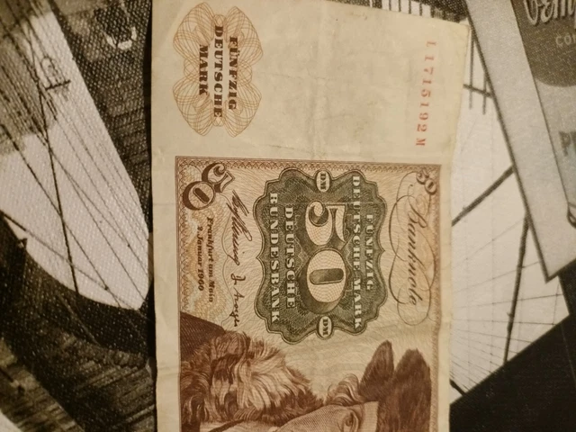 50 DM DEUTSCHE Mark Schein Banknote 1980 Ser KL EUR 500,00 - PicClick DE