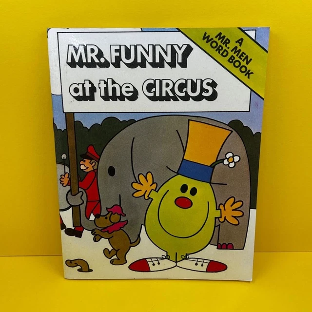VINTAGE ROGER HARGREAVES Mr Men Word Mr Funny At The Circus Story Book ...