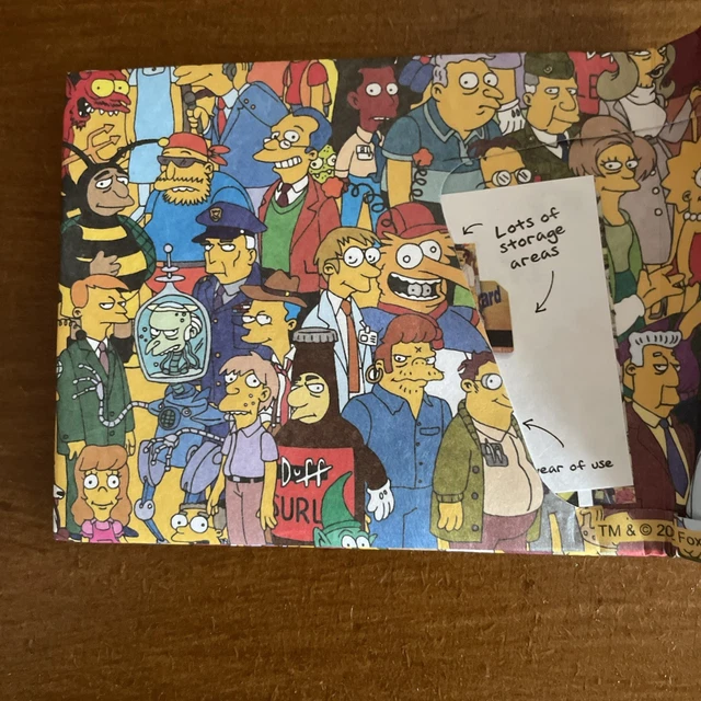 THE SIMPSONS TYVEK Mighty Wallet By Dynomighty Designs £10.80 - PicClick UK