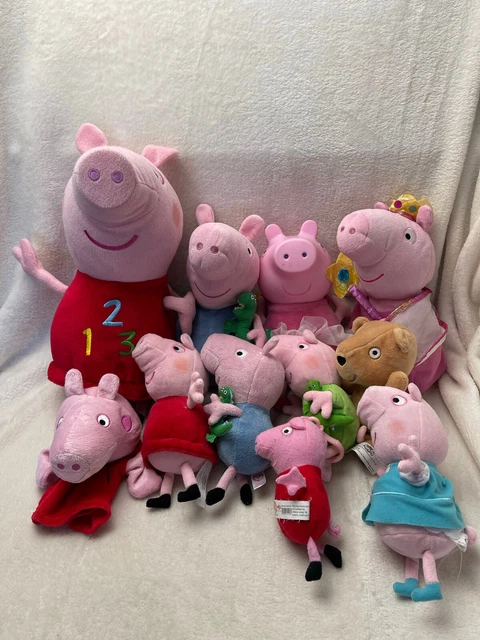 LARGE BUNDLE OF Peppa Pig soft toy plush £32.95 - PicClick UK