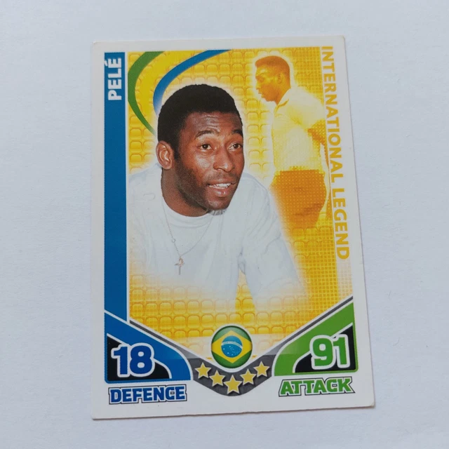 MATCH ATTAX ATTACK World Cup 2010 - PELE - Base Brésil Legend Card ...