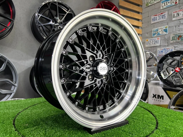4 X15 INCH 4x100 SSR Formula Mesh Style Black JDM Wheels: Fits For BMW ...