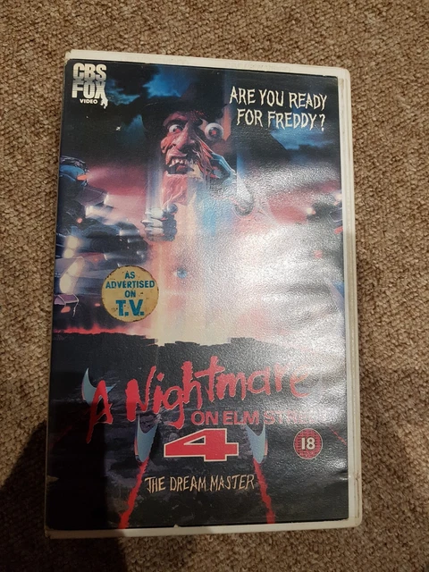 A NIGHTMARE ON Elm Street 4 The Dream Master | VHS | PAL | EX Rental ...