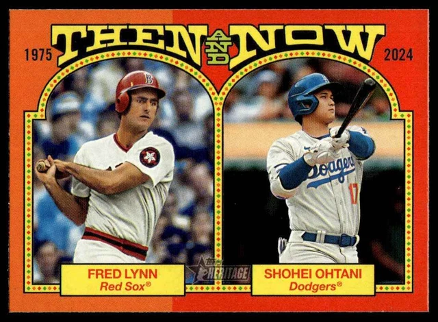 2024 TOPPS HERITAGE Then and Now #TAN-8 Shohei Ohtani/Fred Lynn EUR 1 ...