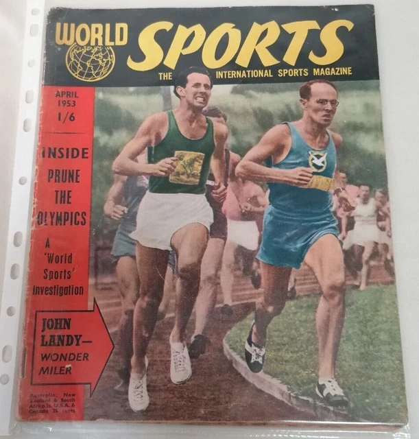 MAGAZINE - WORLD Sports Magazine April 1953 John Landy Wonder Miller ...