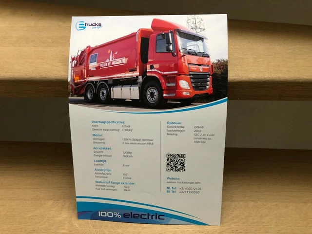 E-TRUCKS ELECTRIC-HYDROGEN POWERED refuse collection vehicle on DAF ...