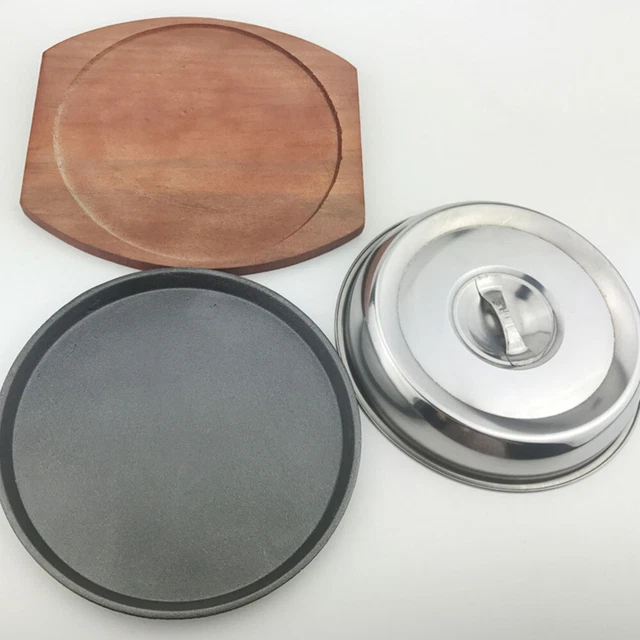 SIZZLING SKILLET TO Go Plates with Lids Western Food Cover Household ...