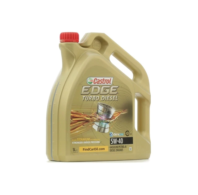 5 LITER CASTROL 5W-40 EDGE Turbo Diesel VW 505 01, MB 226.5, Fiat 9. ...