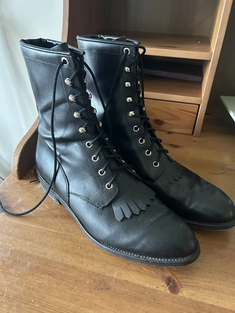 GOLDEN REBEL SIZE 10 Laced Roper/packer Boots $120.00 - PicClick CA