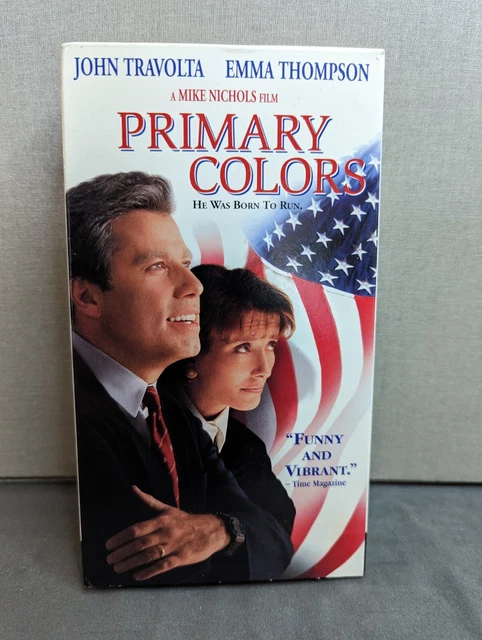 PRIMARY COLORS VHS Tape Movie Full Screen Video 1998 John Travolta Emma ...
