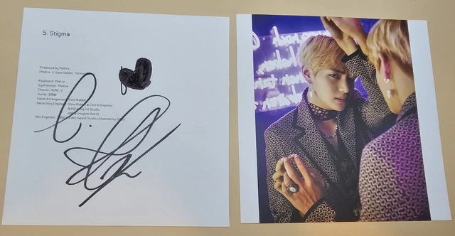BTS V TAEHYUNG Signed Page Wings Autograph Rare EUR 94,76 - PicClick FR