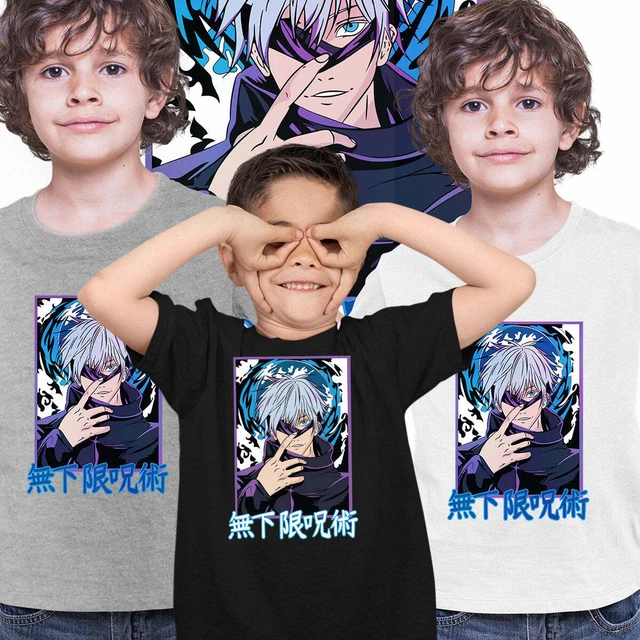 JUJUTSU KAISEN SATORU Gojo Anime Japanese Manga Graphic Art T-shirt for ...