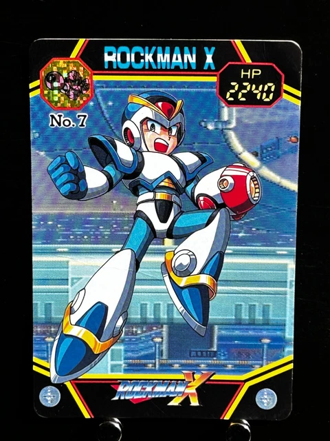 MEGA MAN X Card CAPCOM BANDAI JAPAN Japanese 1993 Very Rare 0001 £12.80 ...