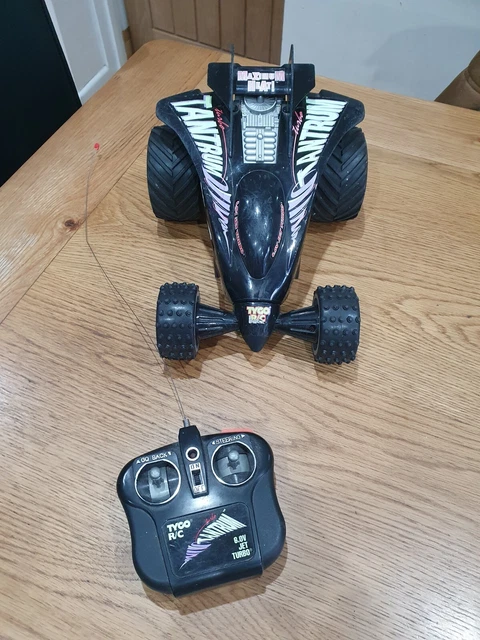 VINTAGE RETRO TYCO jet turbo Tantrum Rc Radio Remote Controlled toy Car ...