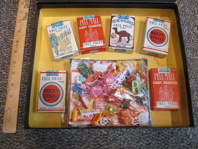 CANDY BOX CIGARETTE 1950s salesman sample premium gumball machine ...