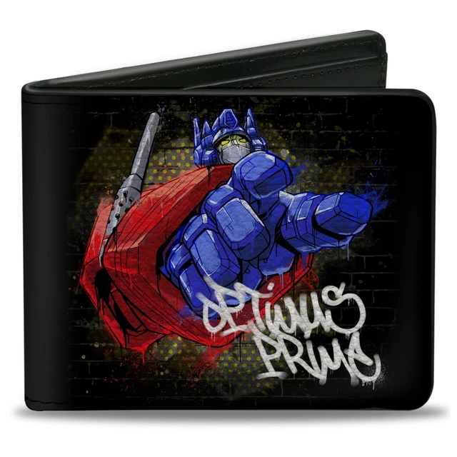 BI-FOLD WALLET TRANSFORMERS OPTIMUS PRIME Pointing Pose/Tag Black EUR ...