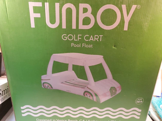 FUNBOY GIANT INFLATABLE Luxury Golf Cart Pool Float, Perfect for a ...