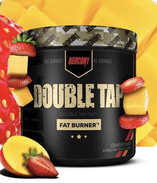 REDCON1 DOUBLE TAP Powder, Strawberry Mango - Fat Burner & Pre Workout ...