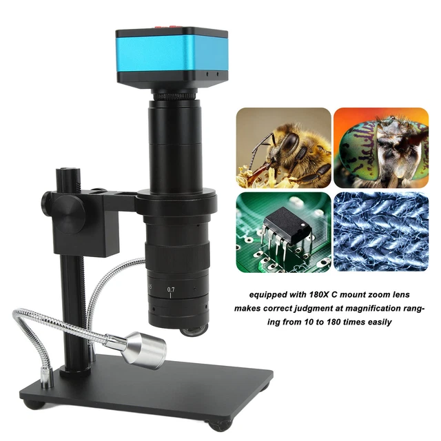 NEW 12 MILLION Pixels Microscope Camera Kit Digital USB Microscope ...