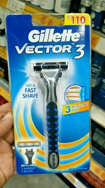 GILLETTE VECTOR-3 RAZOR Handle for Sensor Excel Cartridge £8.36 ...