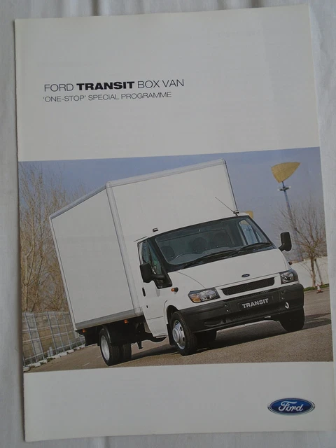 FORD TRANSIT BOX Van brochure Apr 2002 £5.00 - PicClick UK