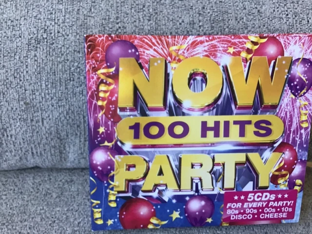 100 HITS 5 CDs NOW that’s what I call music party 80s 90s disco cheese ...