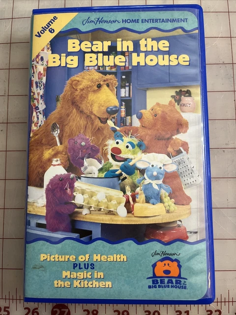 BEAR IN THE Big Blue House VHS Vol 6 Picture of Health Magic Kitchen ...