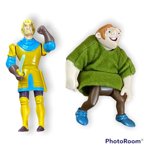 DISNEY BURGER KING 1996 Hunchback of Notre Dame Quasimodo 4" Phoebus ...