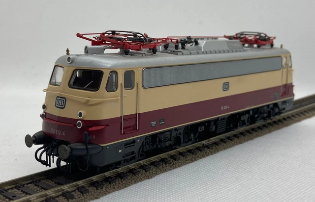 ROCO 43792 E-LOKOMOTIVE beige rot DB BR 112 312-4 Analog H0 1:87 KK OVP E-Lok EUR 99,99 ...