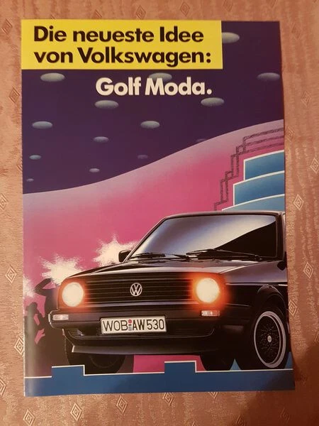VW PROSPEKT GOLF II Sondermodell Moda - 1990 EUR 4,00 - PicClick DE