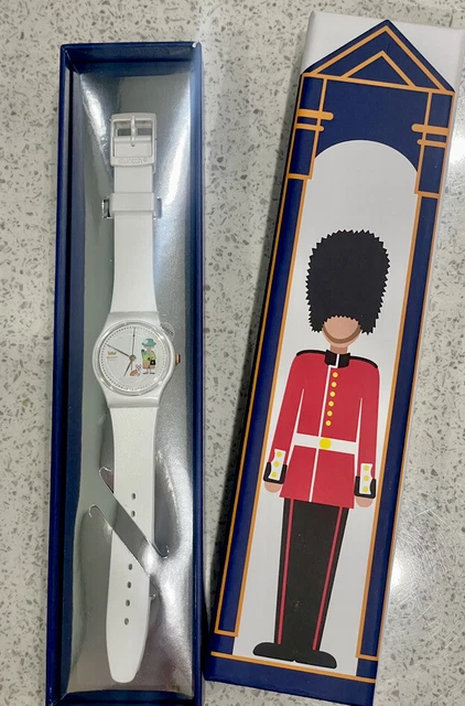 SWATCH 2022 HOW Majestic Queen Elizabeth Platinum Jubilee Watch - Brand ...