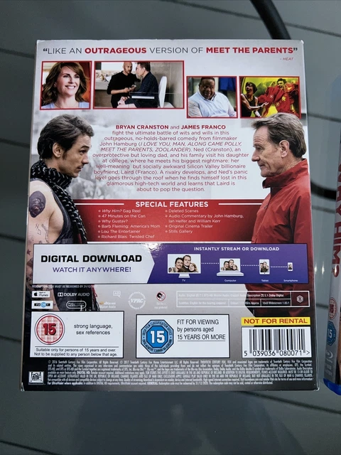 WHY HIM? BLU-RAY James Franco Bryan Cranston KISS Christmas SLIPCOVER ...