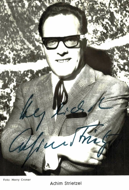 ACHIM STRIETZEL * Signature Originale Sur Carte N° 8764 EUR 4,54 ...
