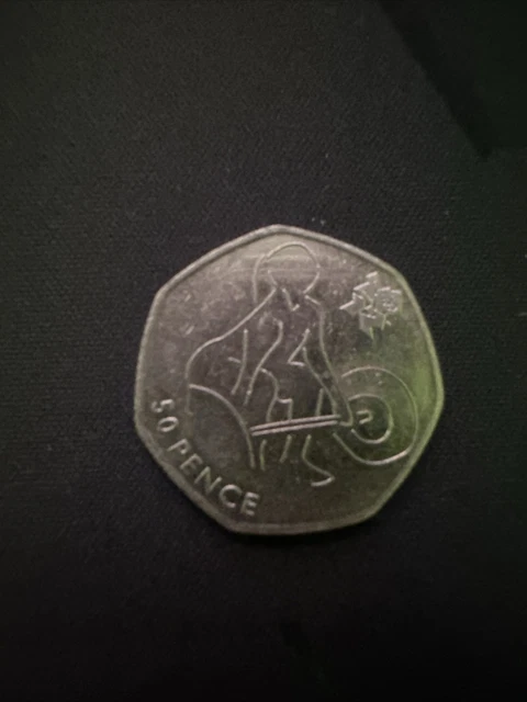 50P COINS UK Rare Fifty Pences Weight Lifting 50p £0.50 - PicClick UK