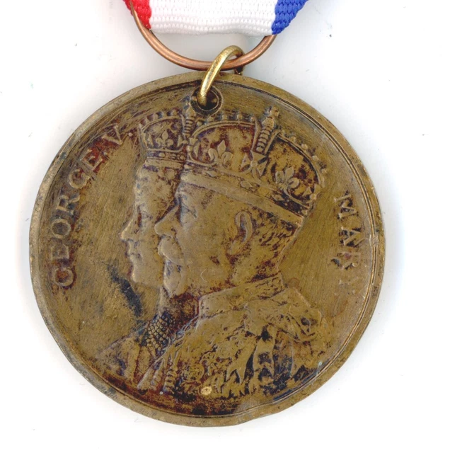 CORONATION OF KING George V 1911 medal medallion Stafford T Westhead ...