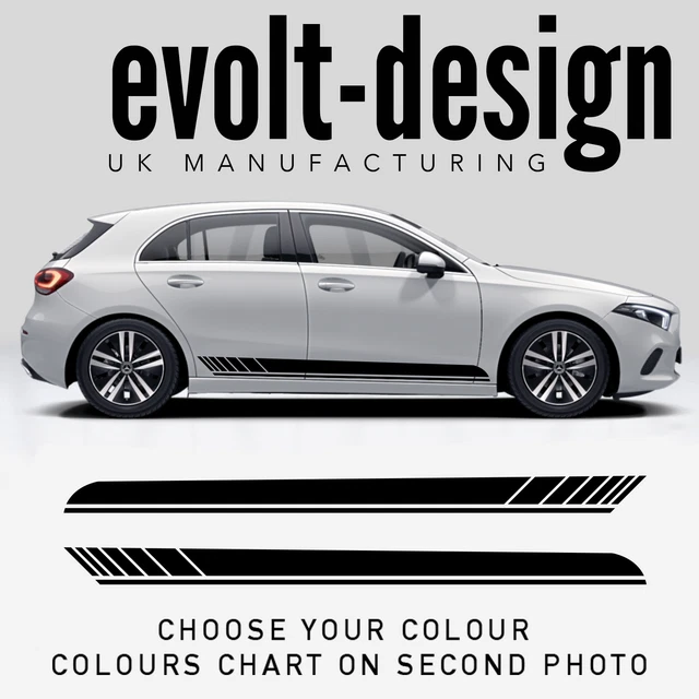 STICKERS STRIPE SIDE Graphics for Mercedes Benz A Class AMG Edition 1 ...