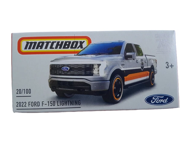 MATCHBOX POWER GRABS 2022 FORD F-150 LIGHTNING 1:64 Scale 3 Inch ...