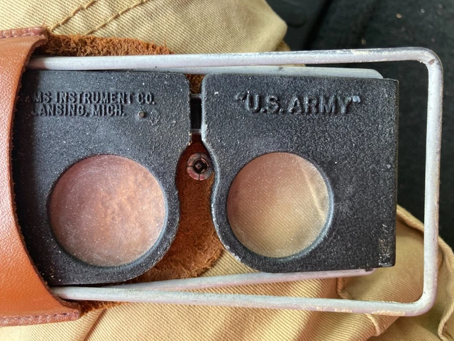 WW2-US ARMY MAP reading glasses Vintage US ARMY - IN ORIGINAL CASE £36. ...