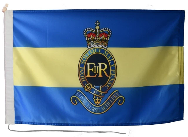 1ST REGIMENT ROYAL Cheval Artillerie Armée Drapeau Avec Corde & Bouton ...