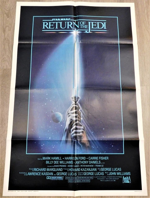 LE RETOUR DU Jedi Affiche US ORIGINALE POSTER 68x104cm 27x41 1983 Star Wars Ford EUR 345,00 ...